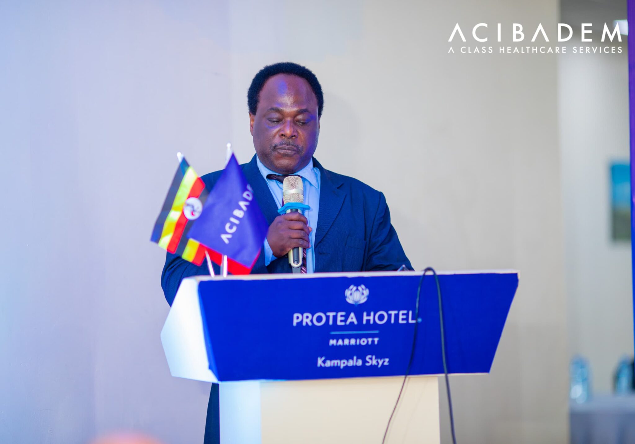 Dr. Jackson Ojera Country Representative & Kampala office manager gives ...