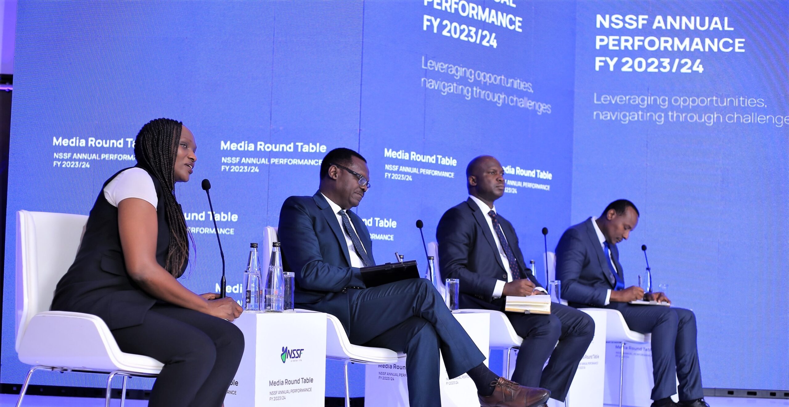 NSSF top management team at a recent media round table to brief the ...