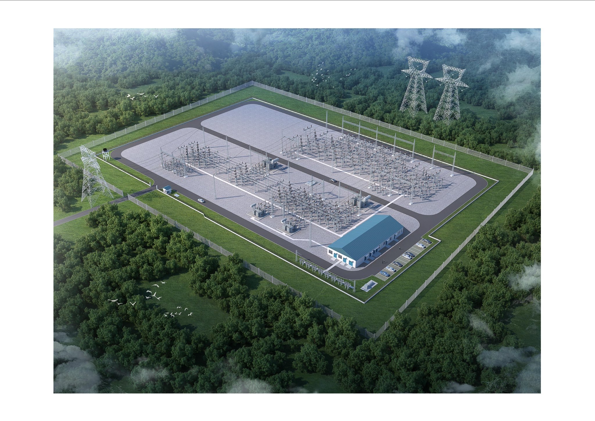 An Artist impression of the Buloba Substation, part of the Kampala ...