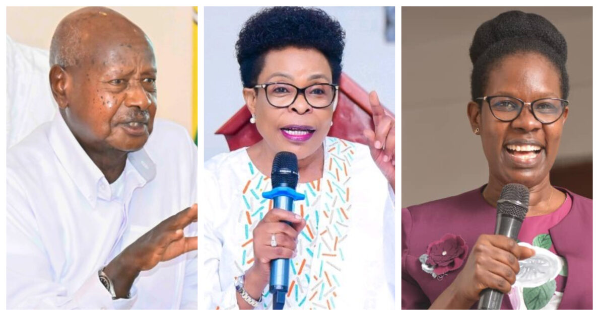 A photo collage of President Museveni, IGG Betty Kamya and Deputy IGG ...