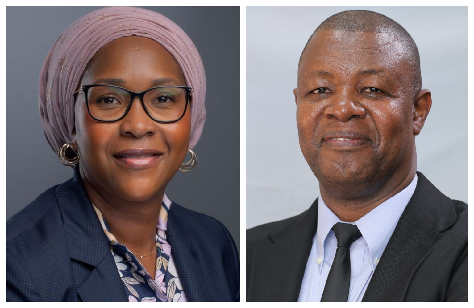 Dangote Group's Gloria Byamugisha and Multchoice Group's Hassan Saleh ...